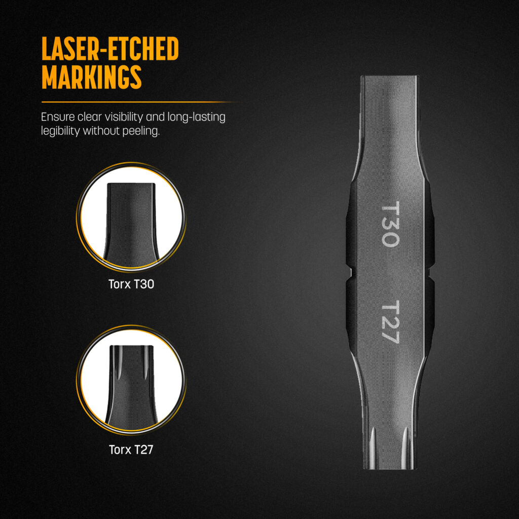 Galvanox Torx T30 - T25 Double Sided Screwdriver Replacement Bits for ...